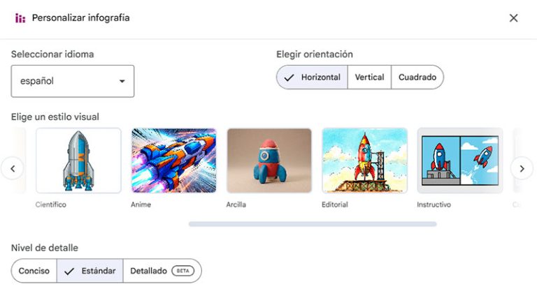 Estilos de infografías y Resúmenes Cinematográficos en Video en NotebookLM